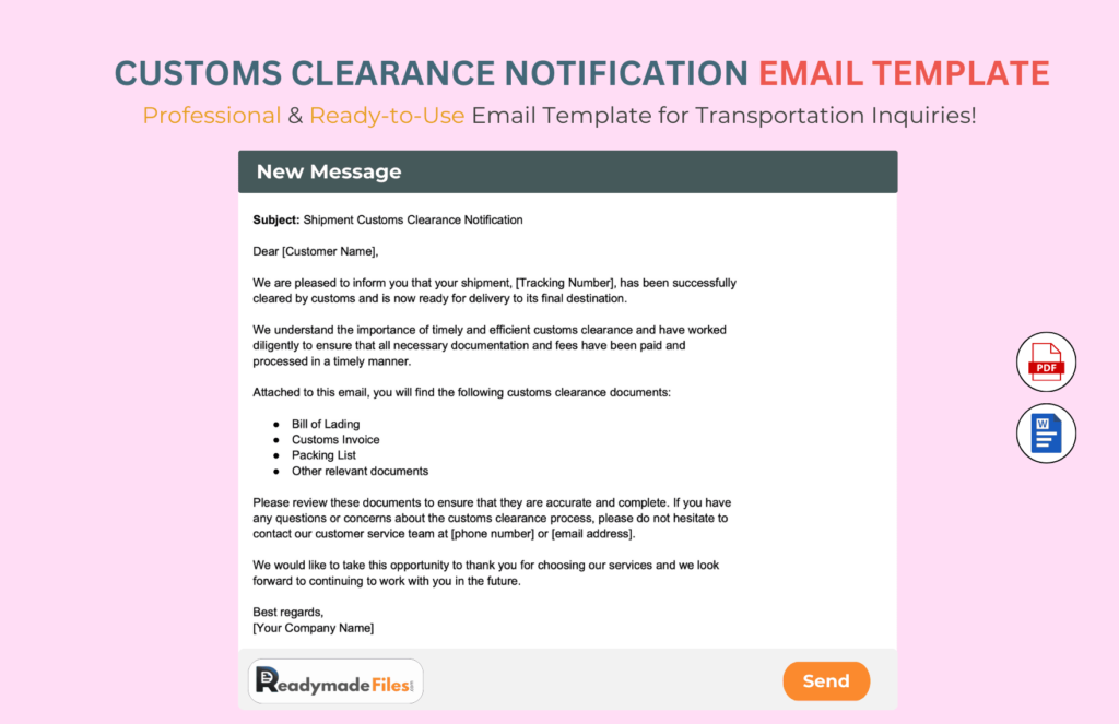45+ Ready-to-Use Email Templates for Transport & Logistics - Readymade ...